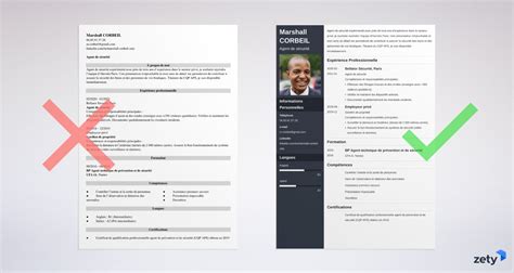 CV agent de sécurité exemples et modèle débutant confirmé