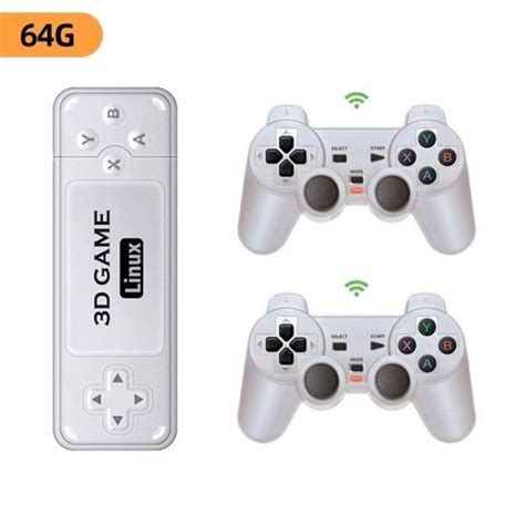 64g Console de jeu vidéo rétro manette sans fil plusieurs langues