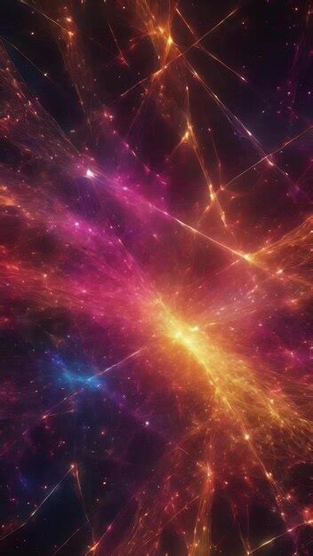 Premium AI Image Abstract Digital Background Cosmic Particles The
