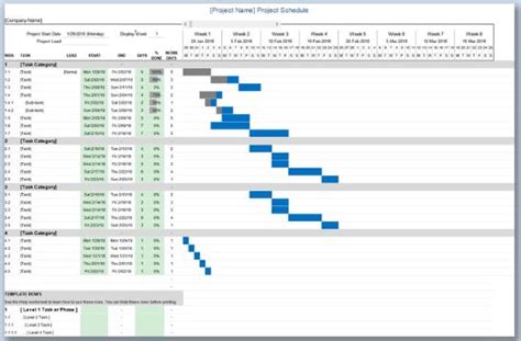 Gantt Chart Excel Template To Organize And Track Your Projects Wps
