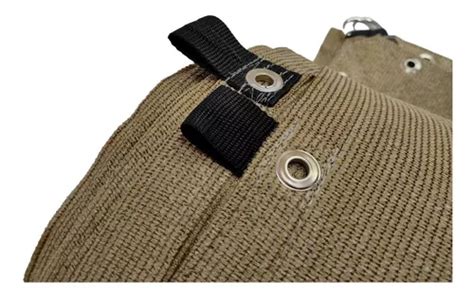 Malla Sombra Raschel 4x2 Beige Reforzada Lista Para Instalar Envío gratis