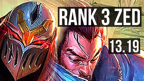 ZED Vs YASUO MID Rank 3 Zed 4 1M Mastery 17 1 4 6 Solo Kills