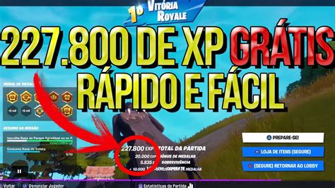 COMO UPAR O PASSE E GANHAR XP INFINITO RÁPIDO E FÁCIL NO FORTNITE