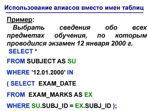 Подзапросы в SQL презентация онлайн