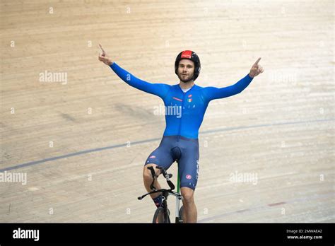 Filippo Ganna Of Italy Celebrates Winning The World Championships In