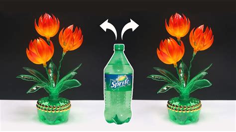 Bunga Dari Botol Sprite Dan Botol Aqua Bekas Plastic Bottle Flowers