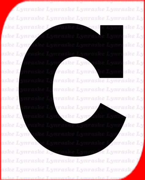 Lowercase Letter C Silhouette SVG Svg Dxf Cricut Etsy Finland