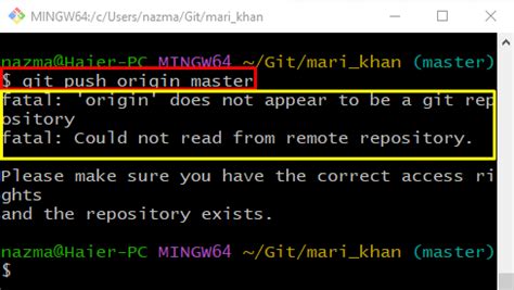 Git Push Error Origin Does Not Appear To Be A Git Repository Linux