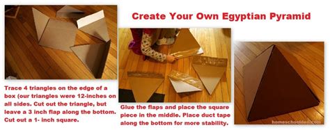 Make Your Own Egyptian Pyramid Homeschool Den