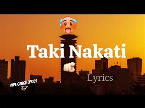 Taki Nakati Official Lyrics Tipsy Gee YouTube