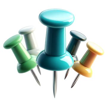 Realistic 3d Push Pins Realistic Pins 3d Pins Pin Map PNG