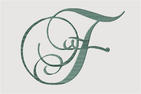 Cursive F Font
