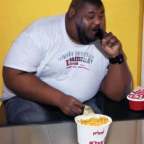 Black Guy Eating Kfc