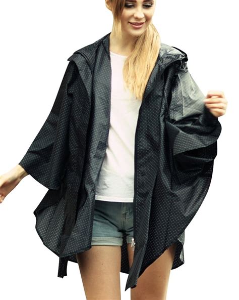 Manteaux et blousons Femme Poncho Pluie Manteau Imperméable Léger Veste