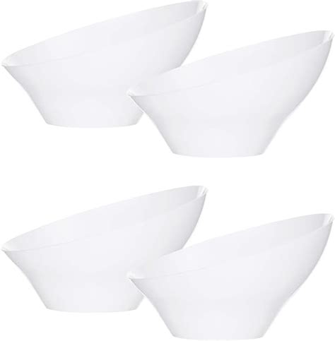 Amazon PLASTICPRO Disposable Angled Plastic Bowls Round Small