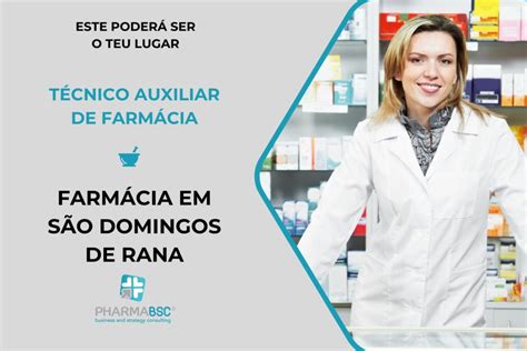 T Cnico A Auxiliar De Farm Cia Farm Cia Comunit Ria Cascais S