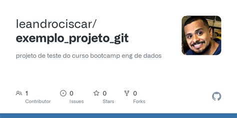 Github Leandrociscar Exemplo Projeto Git Projeto De Teste Do Curso