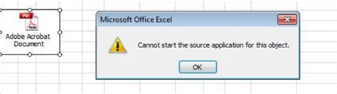 Got A Message Cannot Start The Source Application For This Object When Double Clicked On Adobe