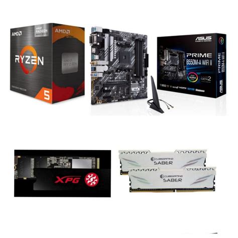 Jual Paket Processor Gaming AMD Ryzen 5 5600G Box DDR4 NVME B550 Wifi
