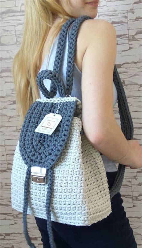 Mochila De Croch Fio De Malha Inspira Es Passo A Passo