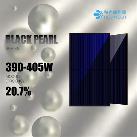 Hegatech 390W 395W 400W 405W Full Black Half Cell Perc Mono PV Solar
