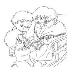 Coloriage FETE DES GRANDS MERES Coloriages Coloriage à imprimer