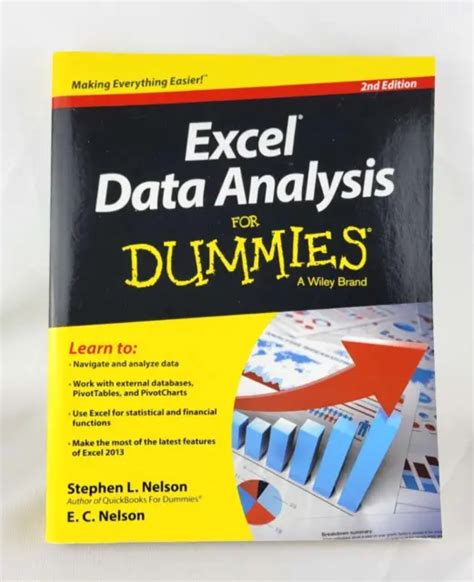 excel data analysis for dummies by stephen l nelson e c nelson brand new 14 99 picclick