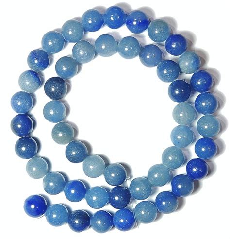 1 Strang echte natürliche und rare Dumortierit Perlen 8 mm Kaufen auf