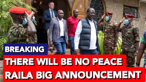 Breaking Raila S Evening Announcement To All Azimio Supporters Ahead
