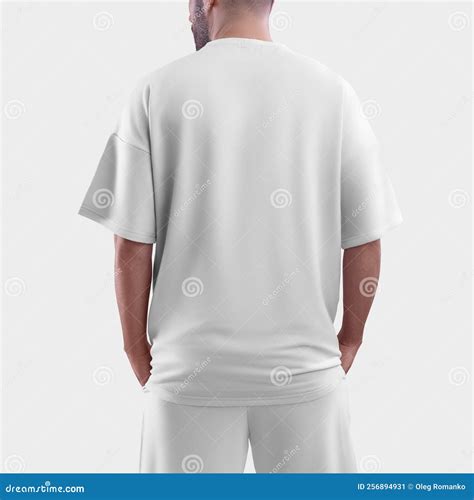 Isolated Mockup Of Oversized Men S T Shirt For Design Print Pattern