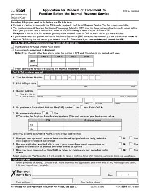 Fillable Online Form 8554 Rev October 2007 Fill In Capable