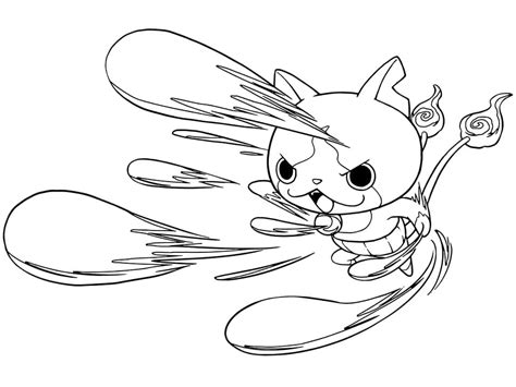 Cool Jibanyan Färbung Seite Kostenlose druckbare Malvorlagen für Kinder
