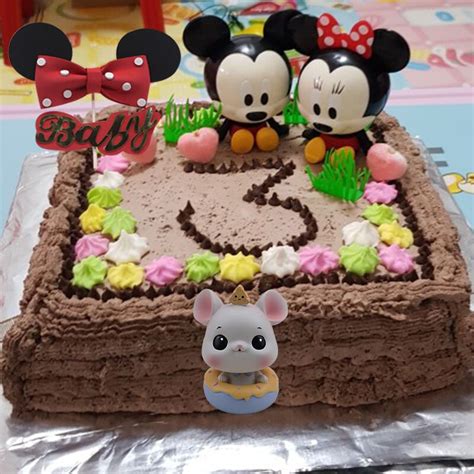 ディズニーミッキーマウスミニーベーキングケーキ装飾装飾品ケーキトッパーベビー誕生日パーティーの装飾用品誕生日ギフト ケーキデコレーション用品