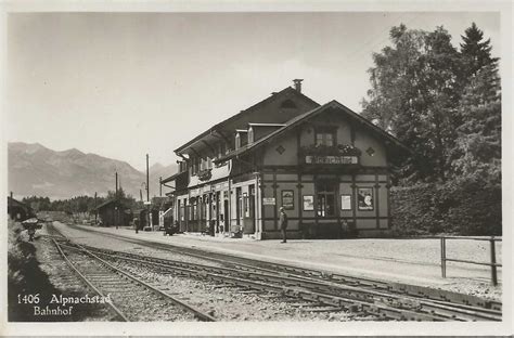 Alpnachstad Alpnach OW Bahnhof Brünigbahn Zentralbahn 1957 Kaufen auf