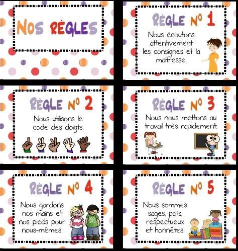 nos règles 1 2 3 Règles de salle de classe Regle de vie Outils de