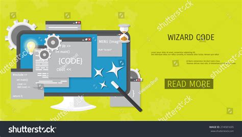 vector flat concept programming coding stock vektorgrafik lizenzfrei 274581695 shutterstock