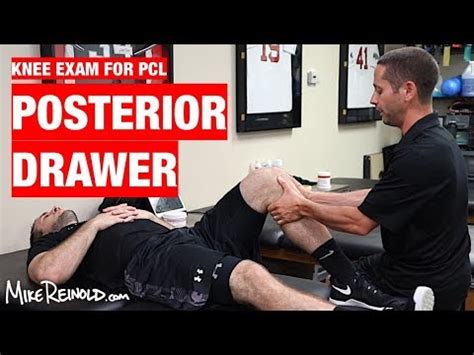 Posterior Drawer PCL Special Test Knee Clinical Examination YouTube