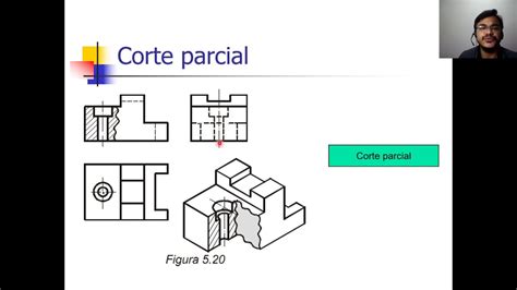 Desenho T Cnico Mec Nico Aula Corte Parcial Youtube