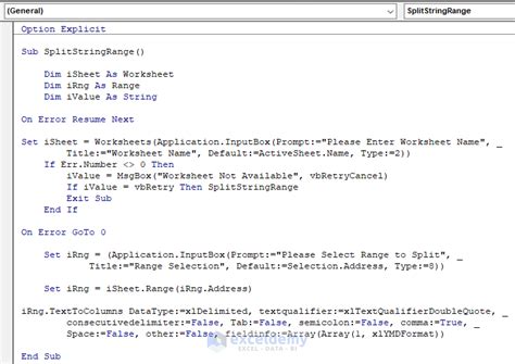 VBA To Split String Into Multiple Columns In Excel 2 Ways ExcelDemy