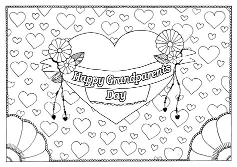 Free Printable Grandparents Day Coloring Pages