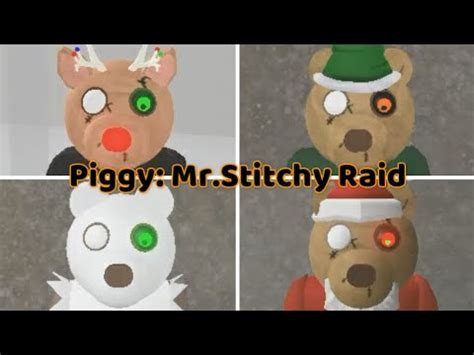 Piggy Mr Stitchy Raid All 2023 Christmas Jumpscares Game Created