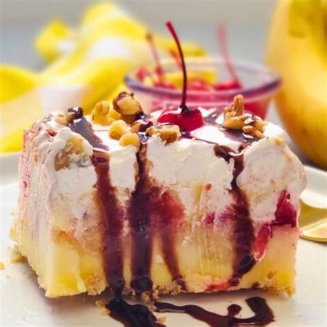 No Bake Banana Split Cake Everyday Shortcuts