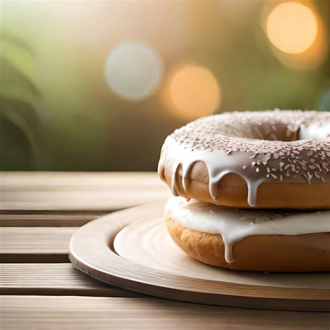 Premium Ai Image A Donut With Icing And Sprinkles On It