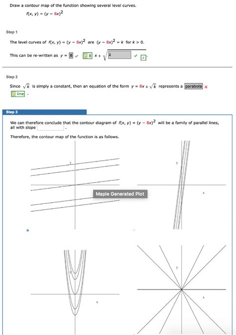 get answer draw a contour map of the function showing several level curves transtutors
