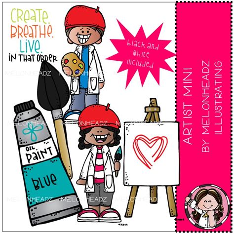 Artist Clipart MINI By Melonheadz Made By Teachers