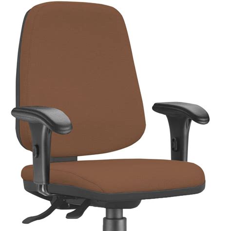 Cadeira Giratória Job L02 Diretor Executiva Couro Sintético Camel