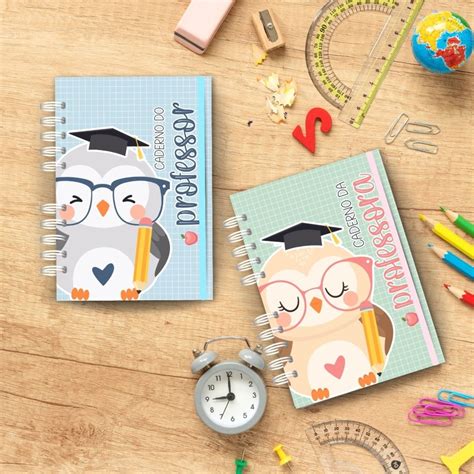 Caderno de Anotações Dia do Professor A6 Elo7