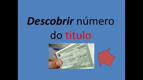 COMO DESCOBRIR NUMERO DO TITULO seção e zona YouTube