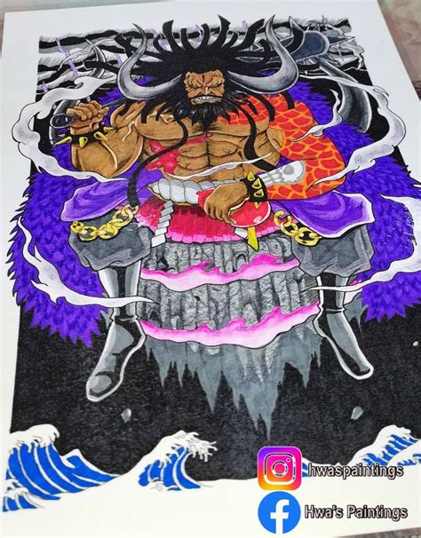 One Piece Four Emperors Kaido Artwork A Size Hobbies Toys