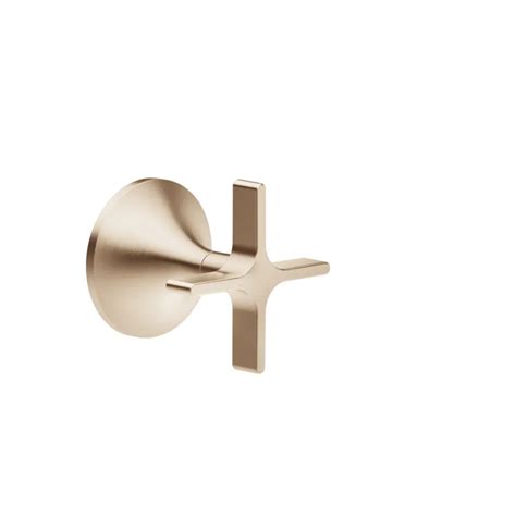 Vaia Brushed Champagne Kt Gold Bath Faucets Wall Valve Clockwise